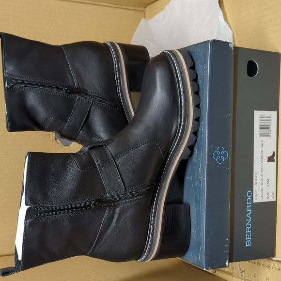 Bernardo | Shoes | Anthropologie Bernardo Scout Ankle Bootie Black Veg ...